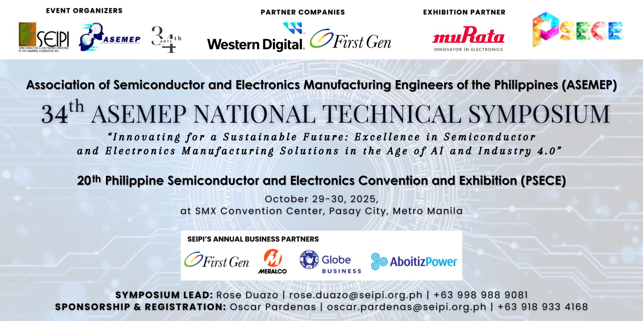 34th ASEMEP National Technical Symposium (ANTS) - SEIPI